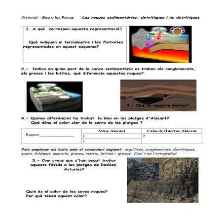 Gea i les roques sedimentàries | PDF