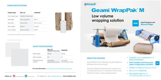 Geami WrapPak Exbox mini sellsheet | PDF