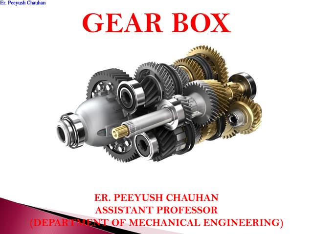 5 Speed gear box mechanism.pptx