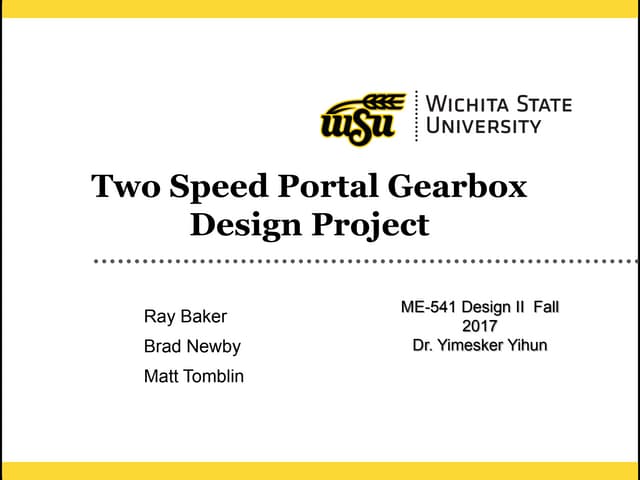 Gear Box Design | DOCX