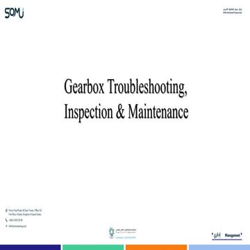 Gearbox Troubleshooting, Inspection & Maintenance.pptx