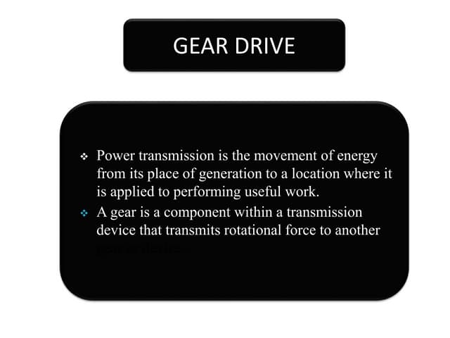 Gear ppt | PPTX