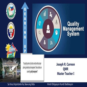 Gearing up towards quality management system | PPTX