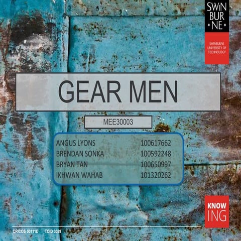 Gear men | PPT