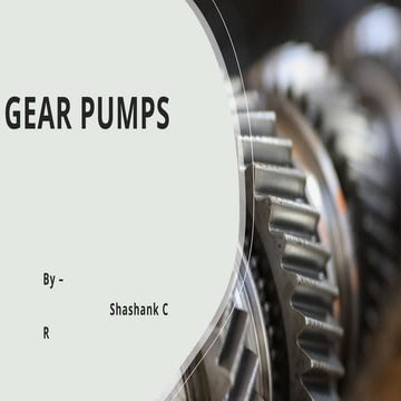 GEAR PUMPS.pptx used in merchant Navy ships | PPTX