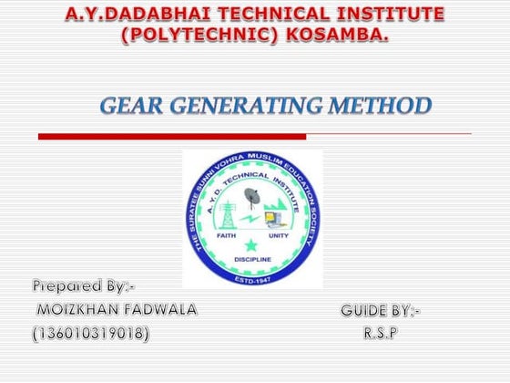 Gear finishing process | PPT