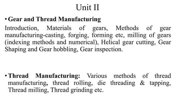 Gear finishing process | PPT