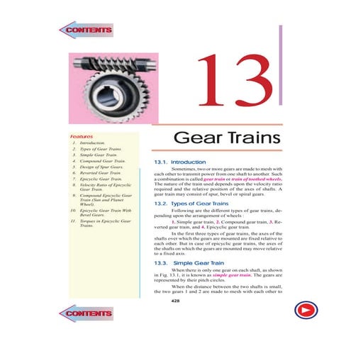 Module 4 gear trains | PPTX