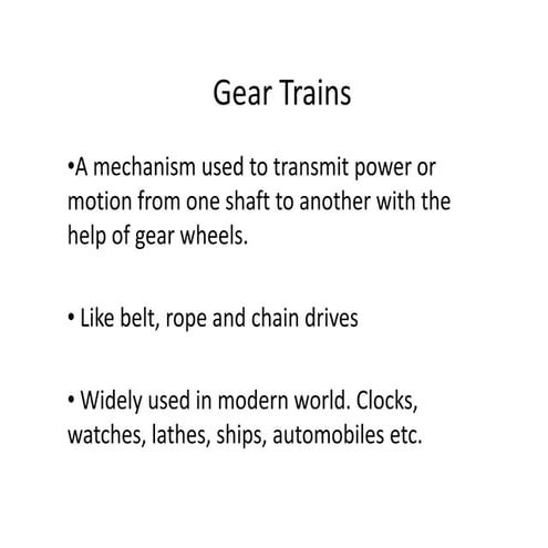 Epicyclic Gear Train.ppt for unit 36 advanced mechanical principles | PPT