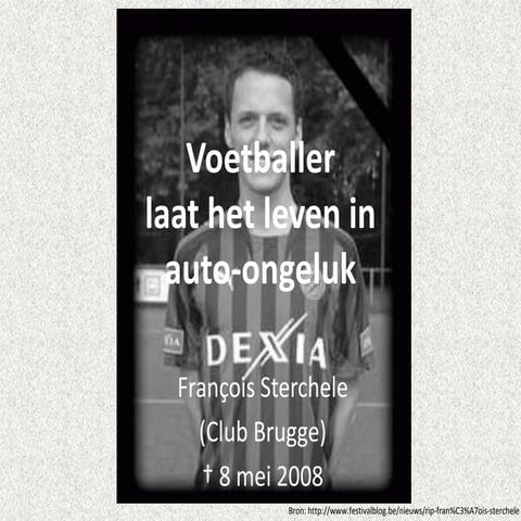Gebeurtenis Francois Sterchele | PPTX