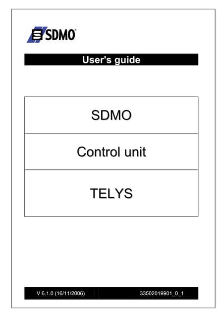 Sdmo mics-nexys-control panel-manual | PDF | Graphics Software ...