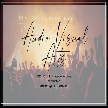 GEC 06 - Art Appreciation (Lesson 5&6) - Music & Dance.pdf