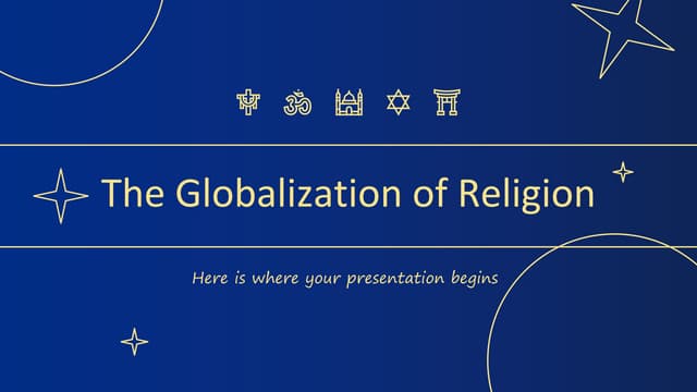 The globalization of religion | PPTX
