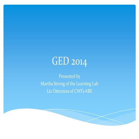 Ged 2014 | PPT