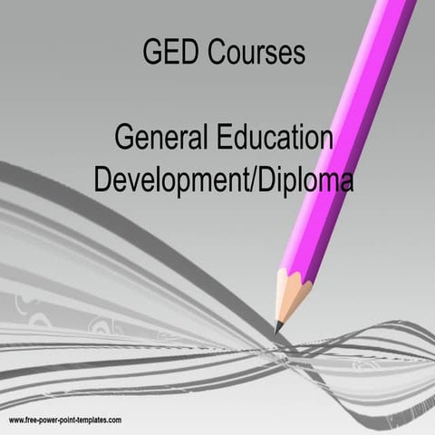 Ged courses | PPT
