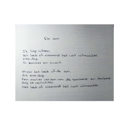 Gedicht zon | DOCX