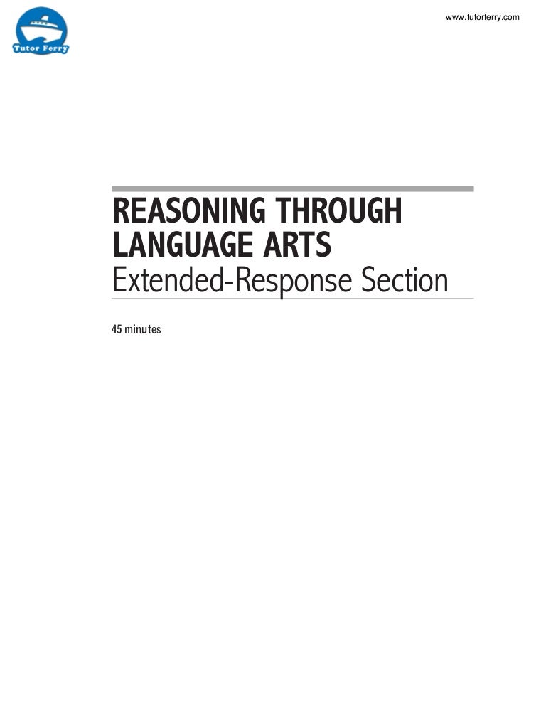 Ged Reasoning Through language arts extended response section ged-reasoning-through-language-arts-extended-response-section