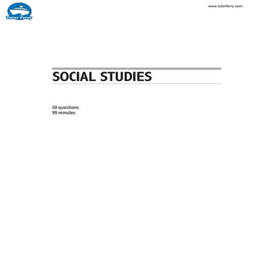 Ged social studies Test | PDF