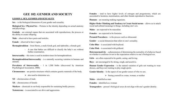 SOCIO 102 Lesson 1 -2.pdf | Reproductive Health | Diseases and Conditions