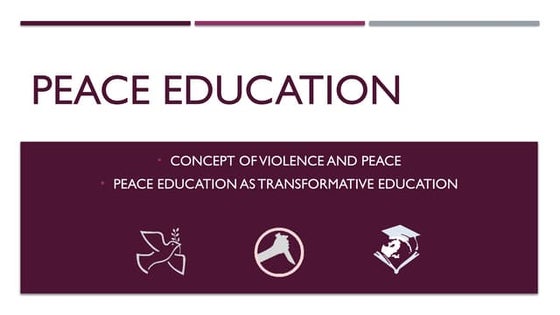NSTP – CWTS Specific Module 3 (Peace Education).pptx | Education