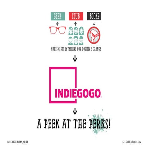 Geek Club Books, 501c3 |INDIEGOGO Perks | PDF | Books and Literature