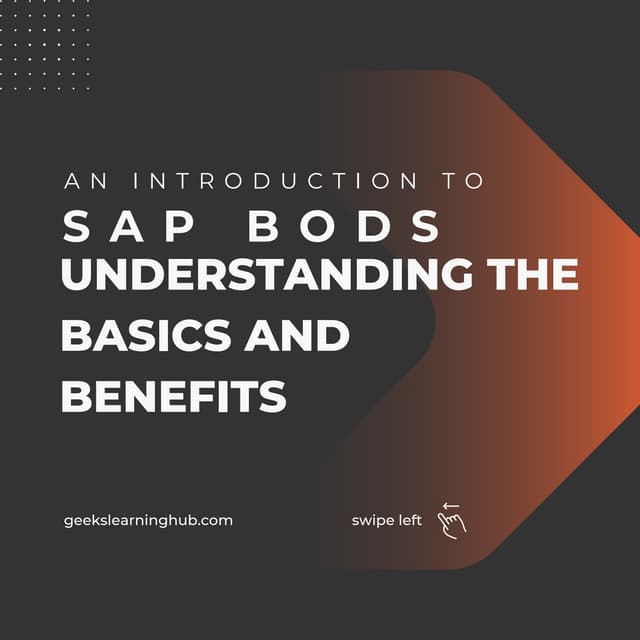 An Introduction to SAP BODS: Understanding the Basics and Benefits | PDF
