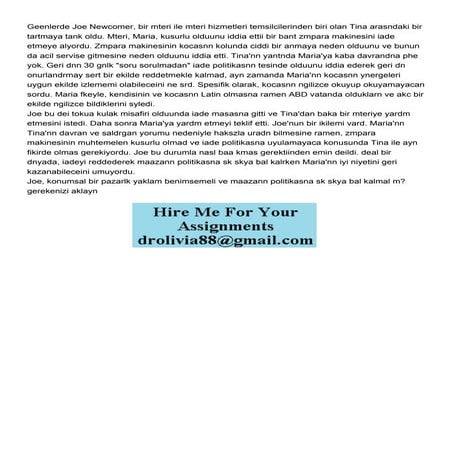 Geenlerde Joe Newcomer bir mteri ile mteri hizmetleri te.pdf