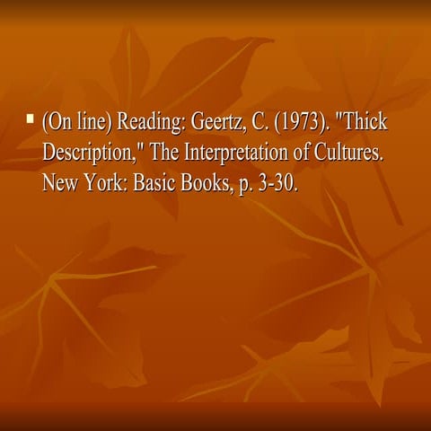 Geertz | PPT