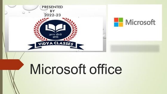 Microsoft Office 2023 Overview.pptxMicrosoft Office 2023 Overview ...