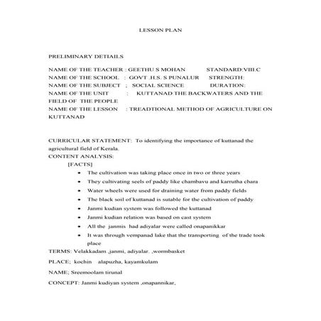 INNOVATIVE LESSON PLAN | PDF