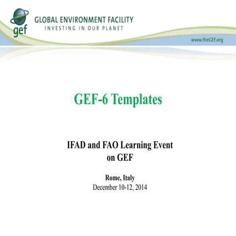 GEF 6 Templates | PPT