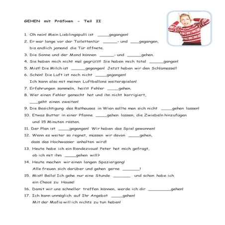 GEHEN mit Präfixen - Teil II | PDF