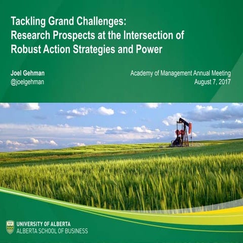 Tackling Grand Challenges: Research Prospects at the Intersection of ...