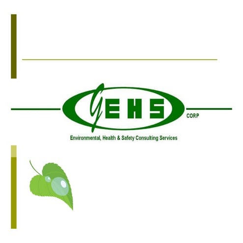 GEHS CORP Presentation | PDF | Environmental Services Industry | Industries