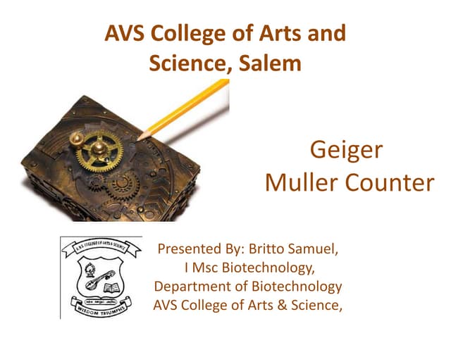 The geiger muller tube experiment . | DOCX