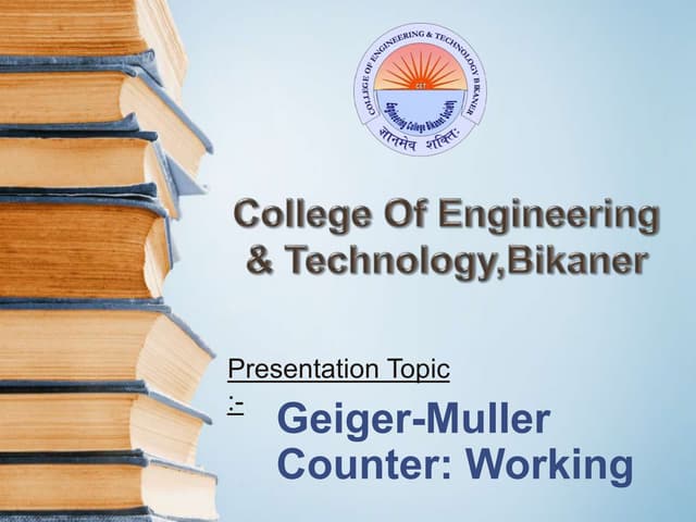 The geiger muller tube experiment . | DOCX