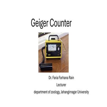 Geiger muller counter | PPTX