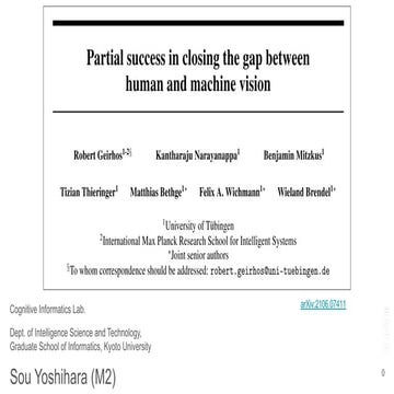 [Explained] "Partial Success in Closing the Gap between Human and ...