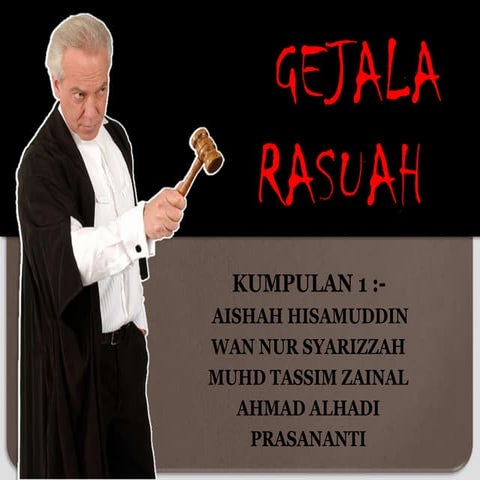 Gejala rasuah | PPTX