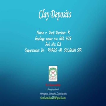clay Deposit | PPTX