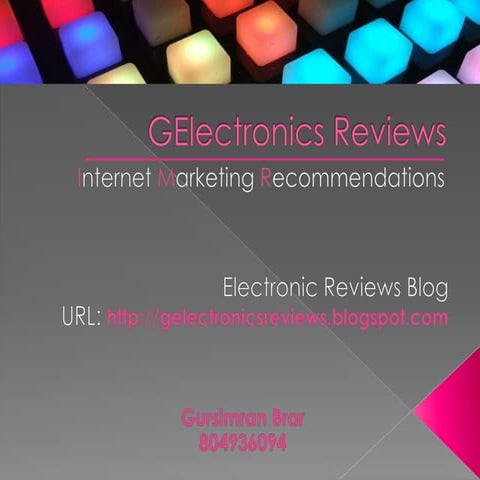 G electronics reviews | PPTX