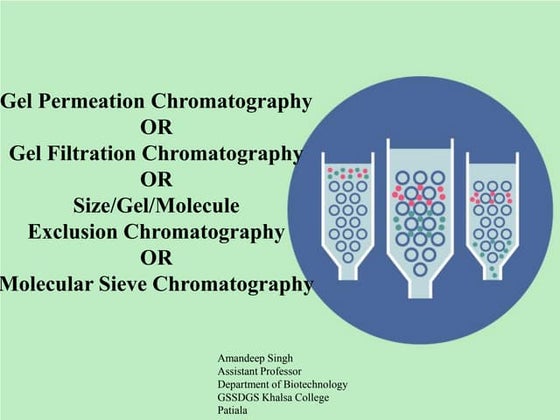 Gel chromatography | PPTX | Chemistry | Science