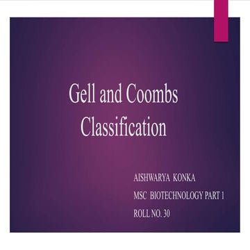 Gell and coombs classification | PPTX