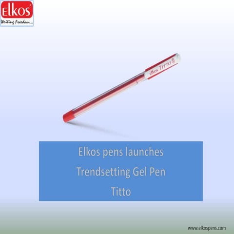Elkospens / Gel pen | PPTX