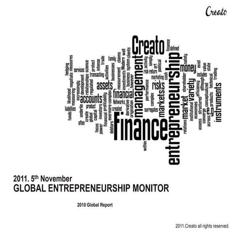 GLOBAL ENTREPRENEURSHIP MONITOR | PPTX