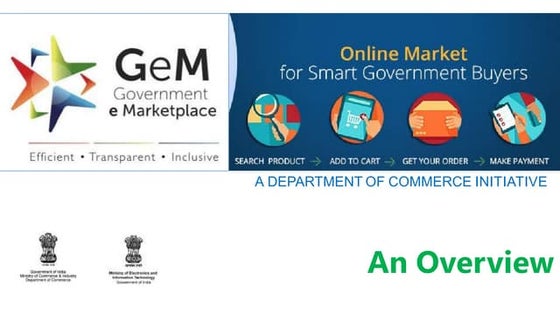 Government e Marketplace GeM Presentation | PDF | Commodities | Economy