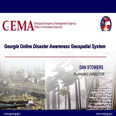 GEMA - Georgia Online Disaster Awareness Geospatial System | PPT