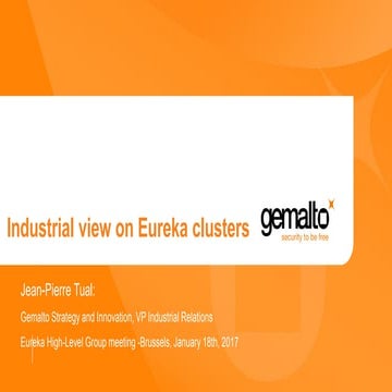 Gemalto's view on EUREKA Clusters | PDF