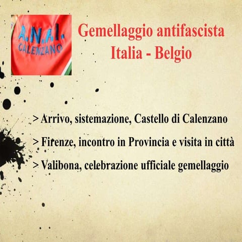 Gemellaggio italia belgio ppt | PPSX