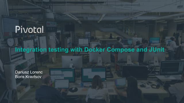 Automated integration testing of distributed systems with Docker ... Automated integration testing of distributed systems with Docker ...